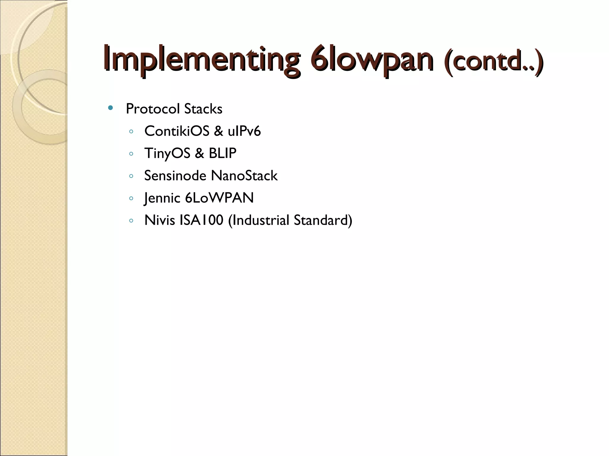 6lowpan | PPT