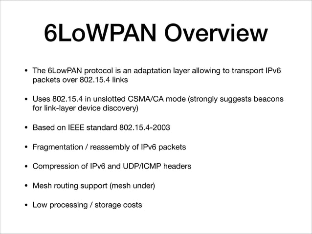 6LoWPAN | PDF | Computer Networking | Computing
