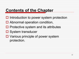 Lecture ppt on Power System Protection.pptx