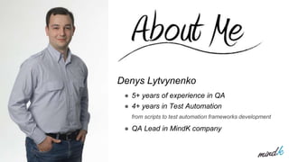 Automation pyramid within CI process | PPT