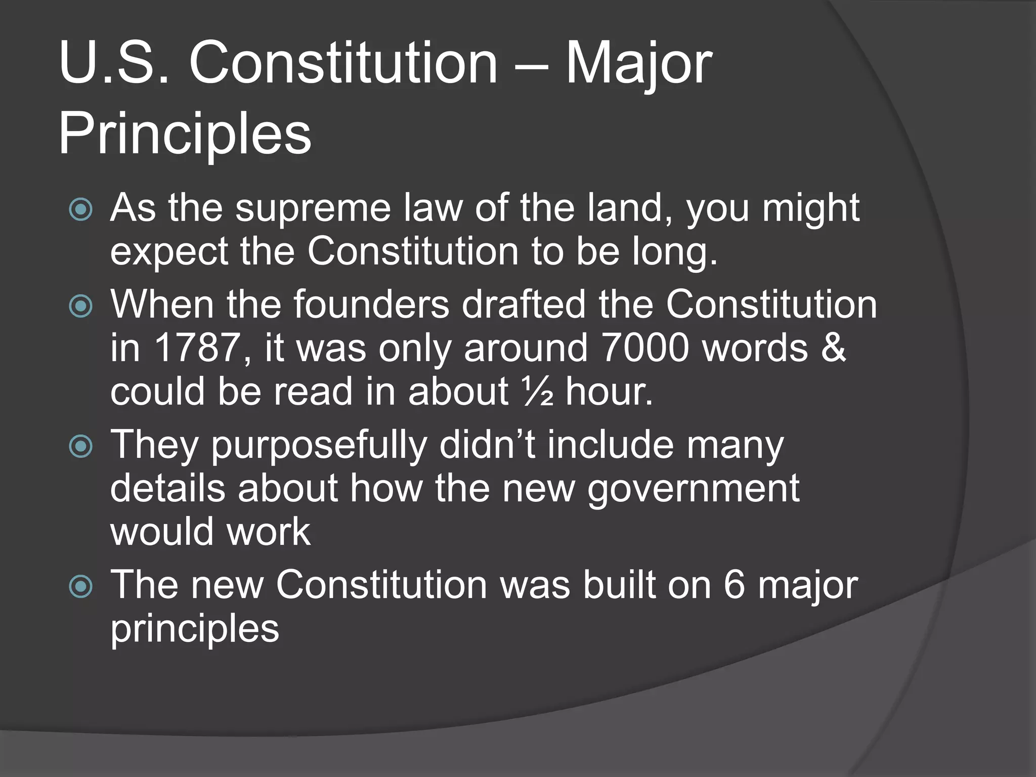 6 major principles constitution | PPTX
