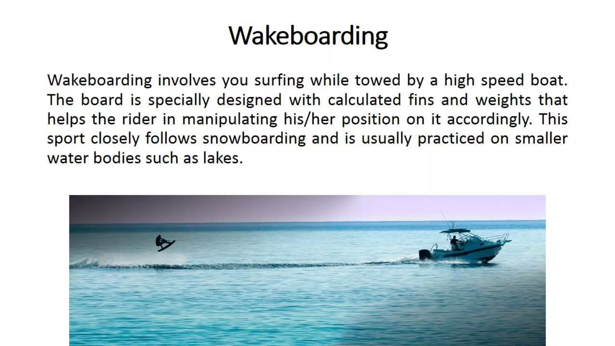 6 Major Types of Individual Water Sports Played | PPTX