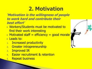 6 management skills of leadership & motivation | PPT