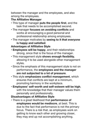 6 management styles and when best to use them | PDF