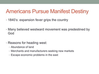 Manifest Destiny | PPTX