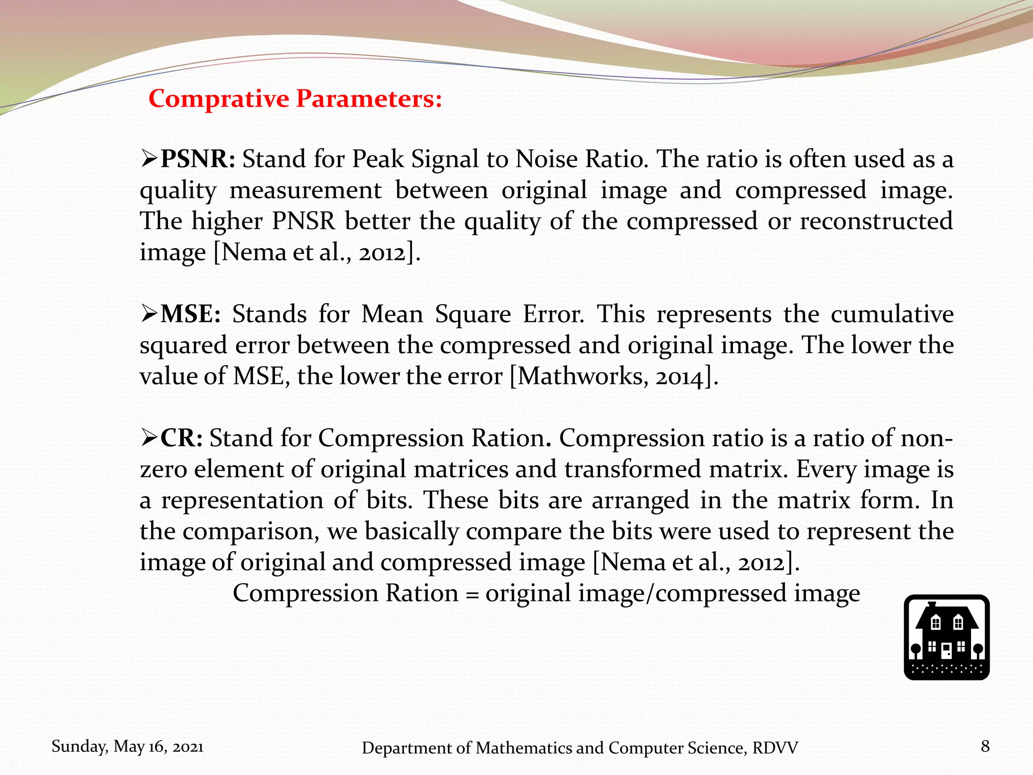 Wavelet, Wavelet Image Compression, STW, SPIHT, MATLAB