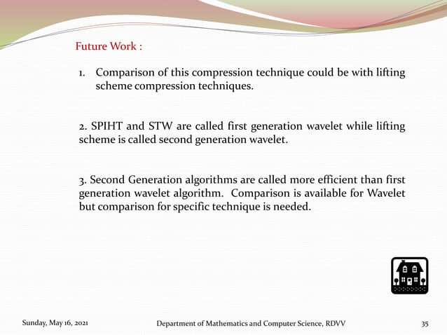 Wavelet, Wavelet Image Compression, STW, SPIHT, MATLAB | PPT
