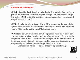 Wavelet, Wavelet Image Compression, STW, SPIHT, MATLAB | PPT