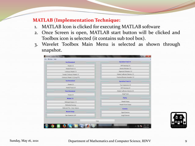 Wavelet, Wavelet Image Compression, STW, SPIHT, MATLAB | PPT