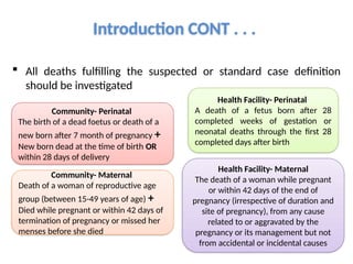 6 materanal and perinatal death investigation 2.pptx