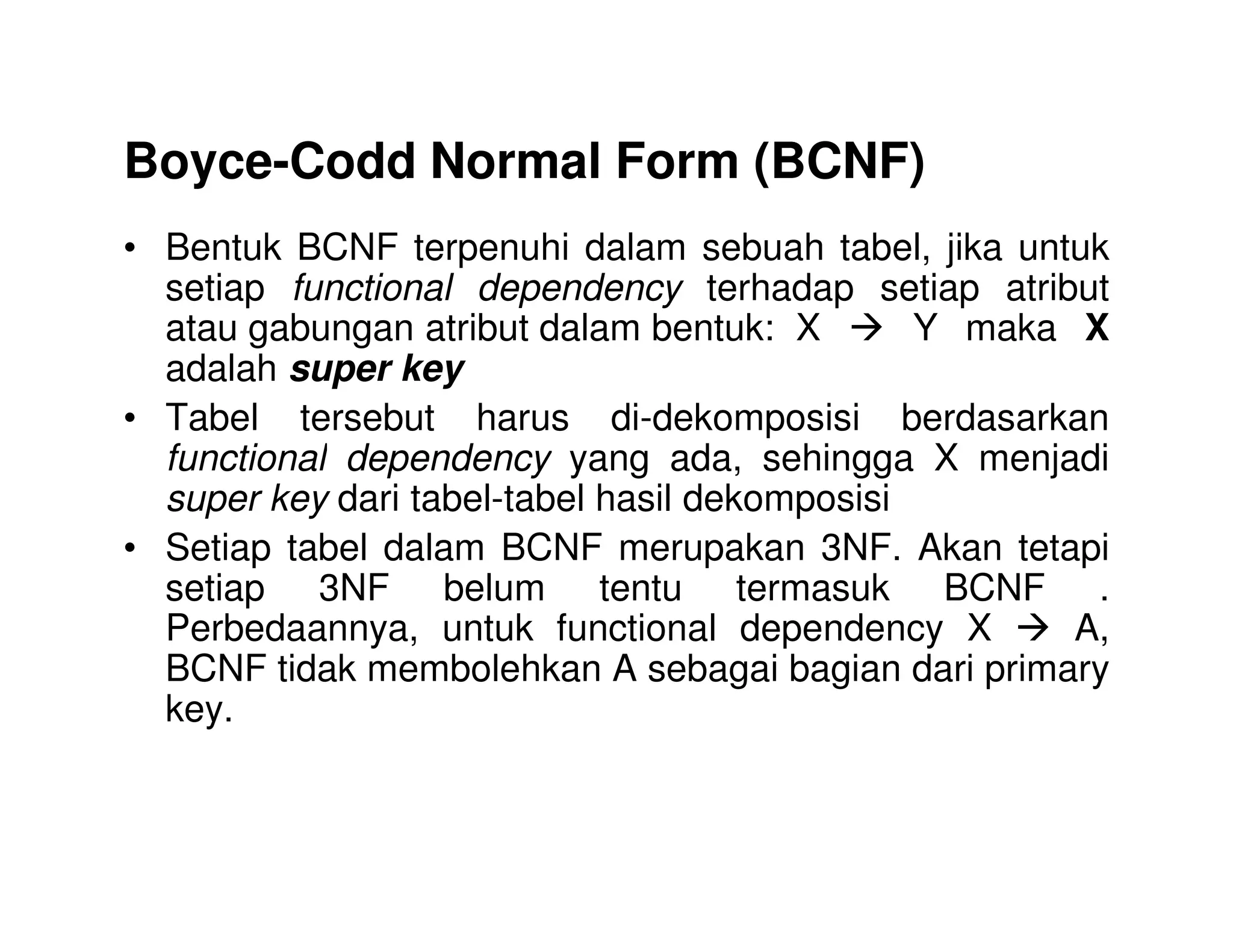 6 Materi Kuliah Normalisasi Tabel Database | PDF