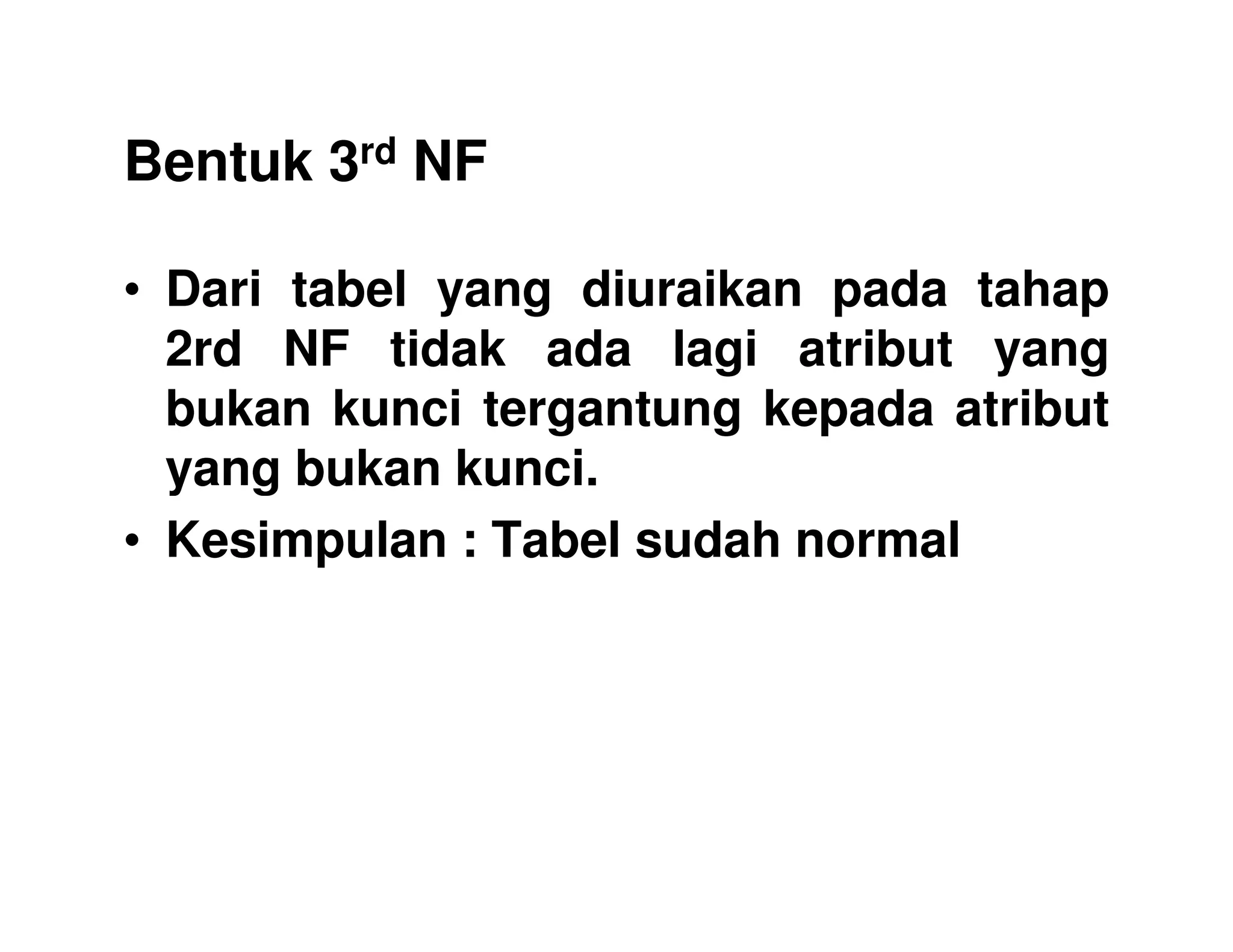 6 Materi Kuliah Normalisasi Tabel Database | PDF