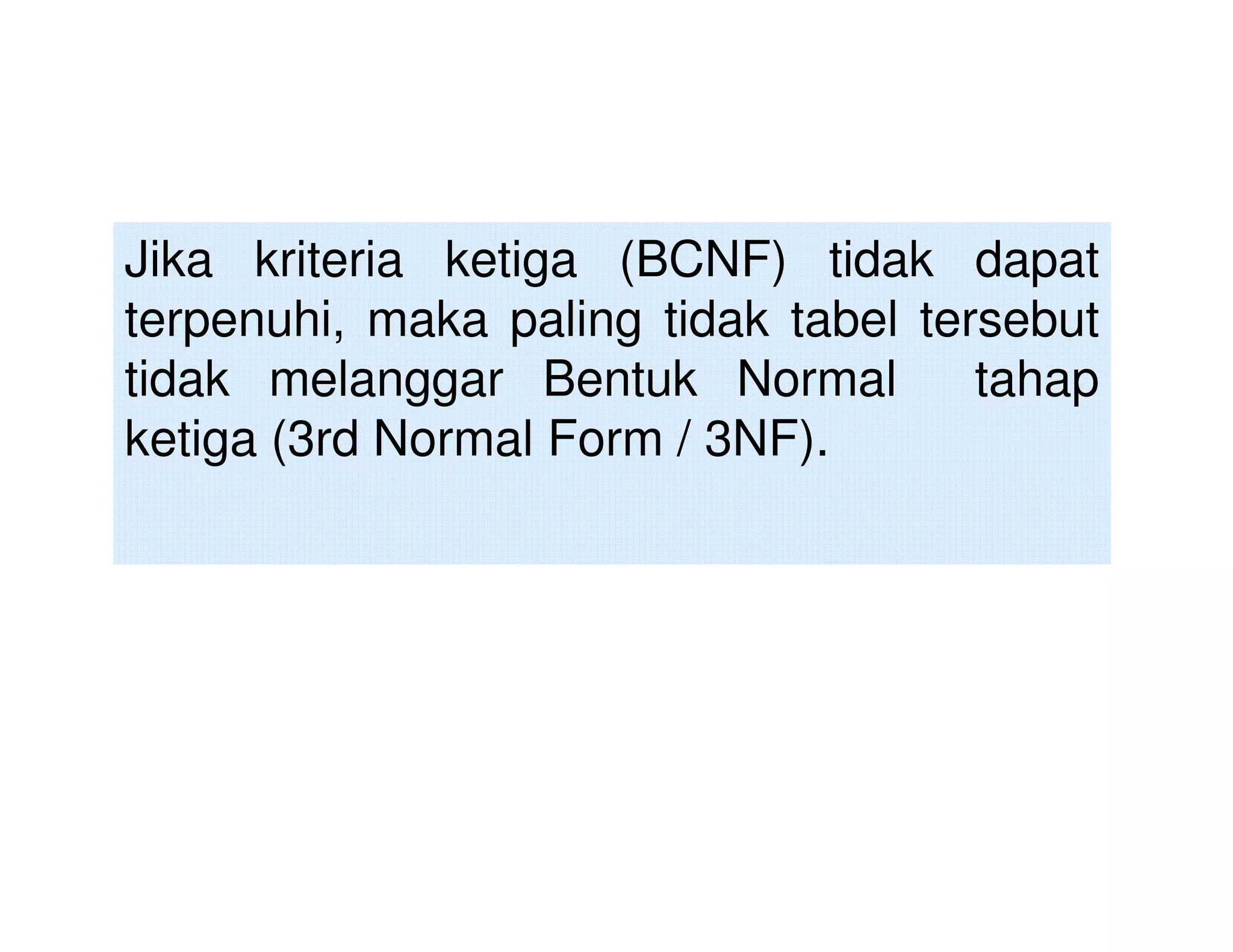 6 Materi Kuliah Normalisasi Tabel Database | PDF