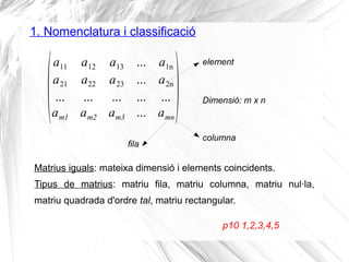 6 Matrius 2n Batxillerat | PPT