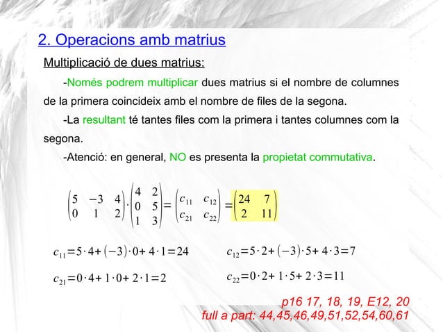 6 Matrius 2n Batxillerat | PPT