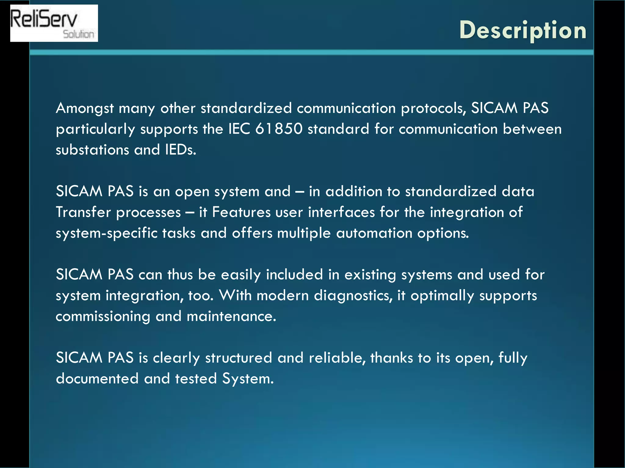 SICAM PAS Software (6MD90) | PDF