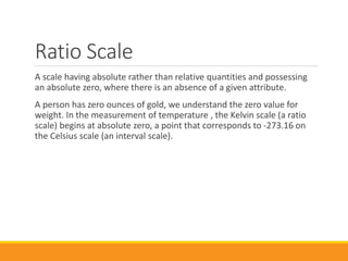 Measurement and Scaling Techniques | PPTX