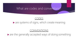 6 Media and Information Languages (Part 1) Genre, Codes and Conventions ...