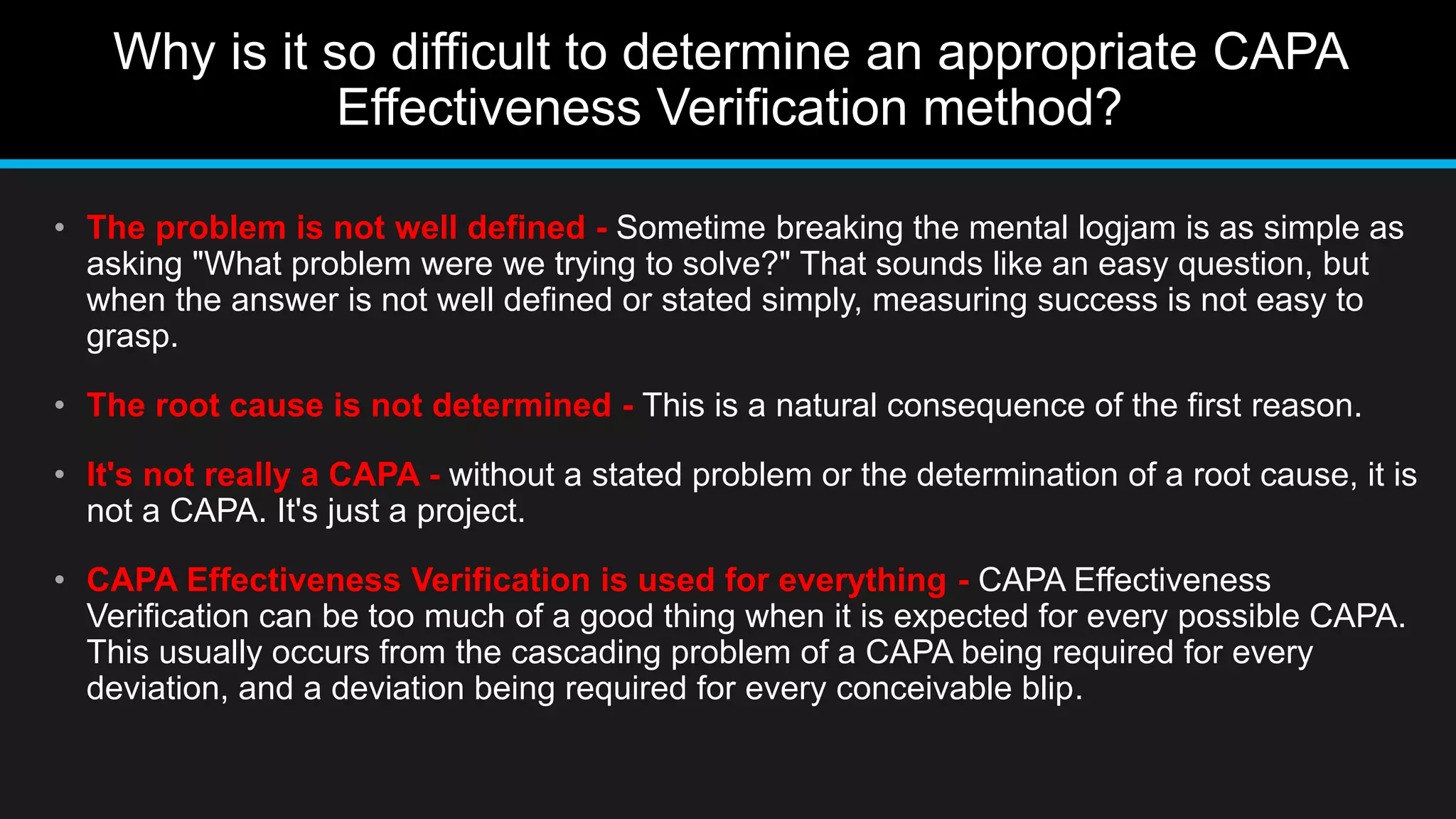 6 methods for CAPAs effectiveness verification | PPTX