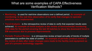 6 methods for CAPAs effectiveness verification | PPTX