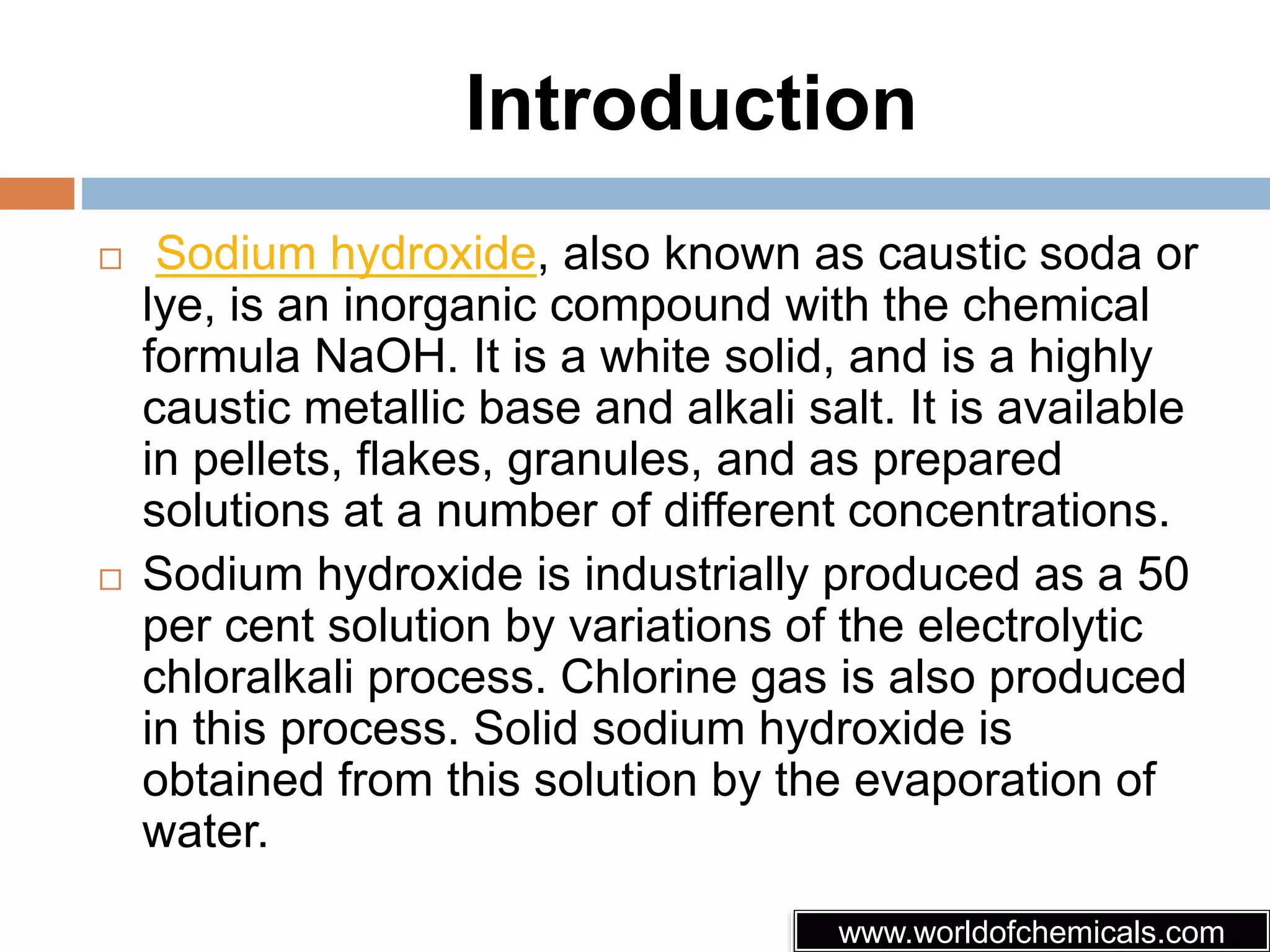 6 methods of preparation of caustic soda | PPTX
