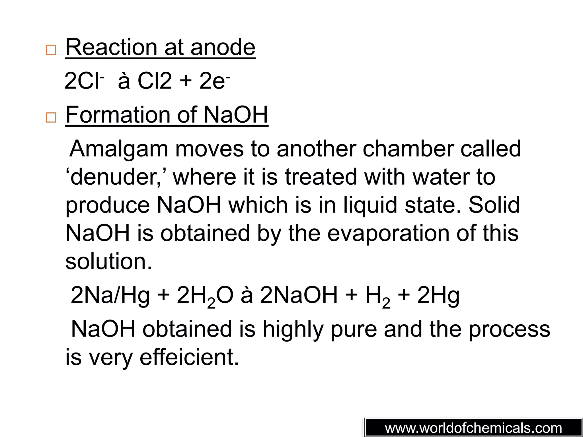 6 methods of preparation of caustic soda | PPTX