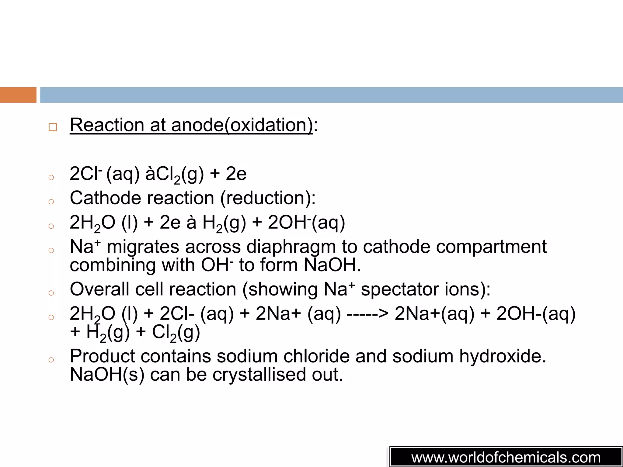 6 methods of preparation of caustic soda | PPTX