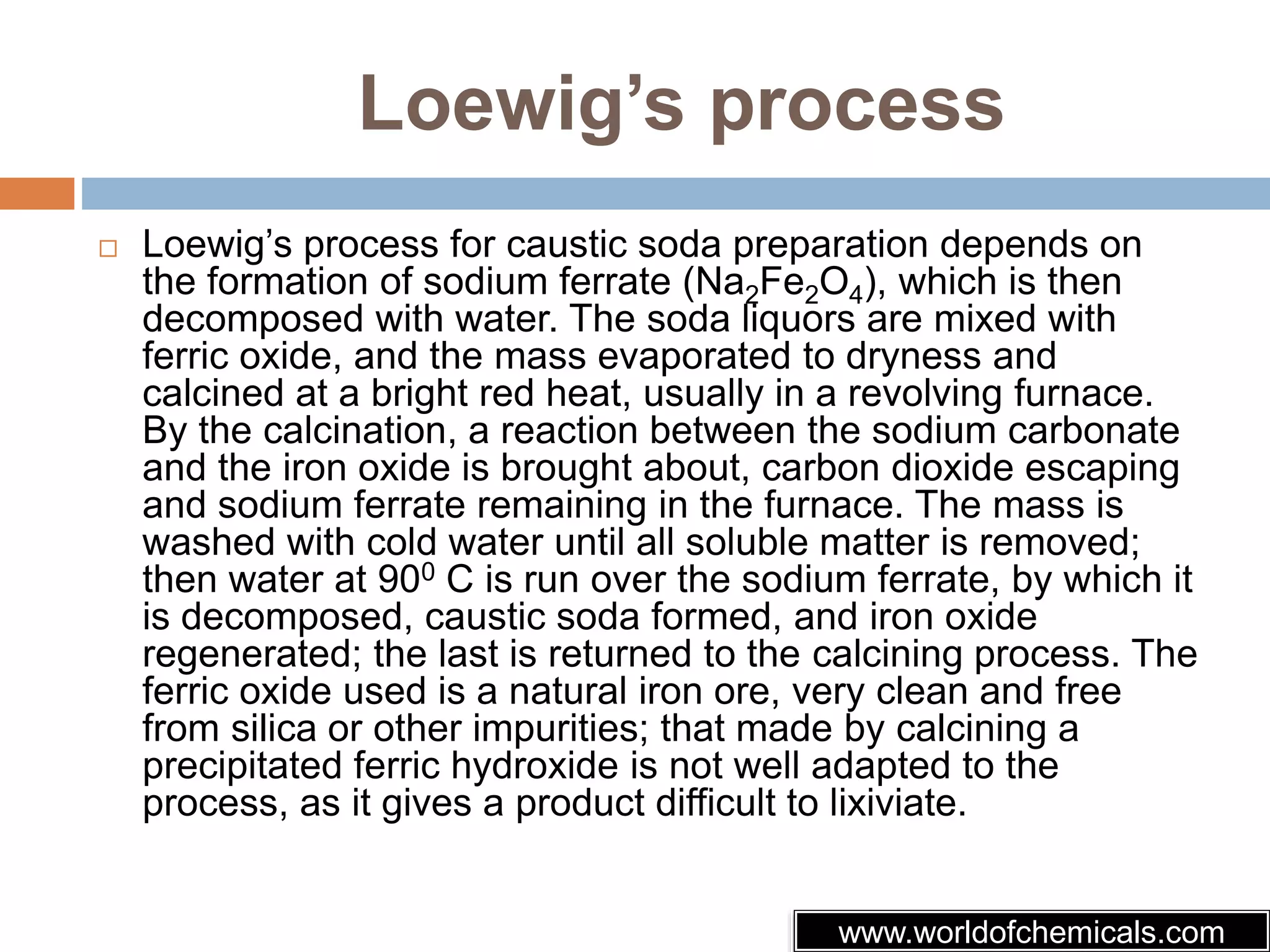 6 methods of preparation of caustic soda | PPTX