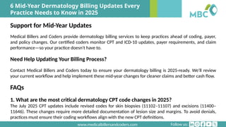 6 Mid-Year Dermatology Billing Updates Every Practice Needs to Know in ...