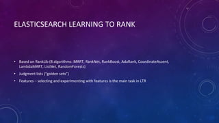 Improving Search Relevance in Elasticsearch Using Machine Learning - Milorad Imbra | PPTX ...