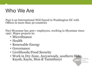 6 mines to market myanmar pact | PDF