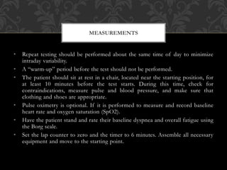 6 minute walk test | PPTX