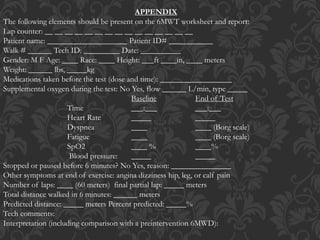 6 minute walk test | PPTX