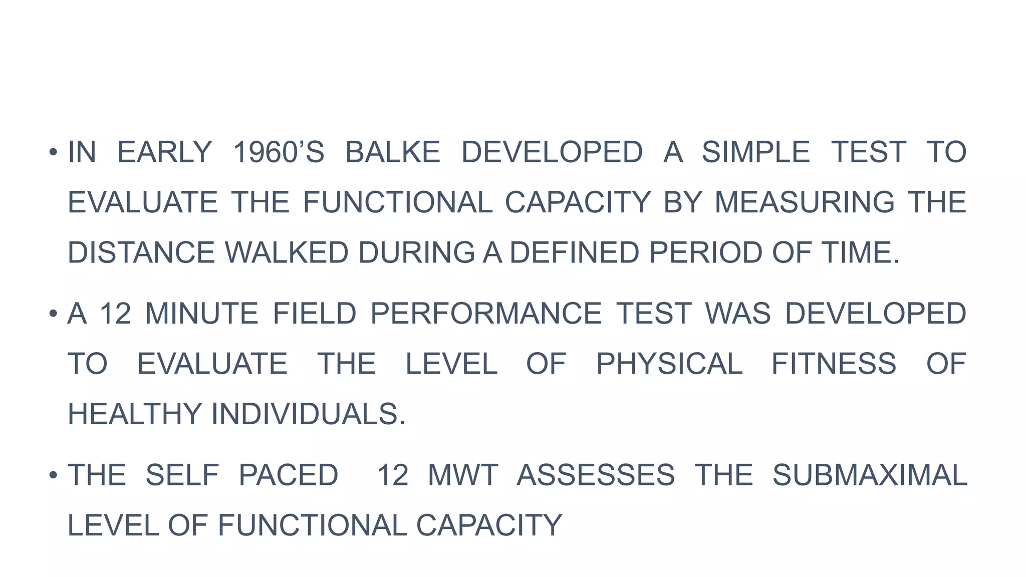 6 minute walk test | PPTX
