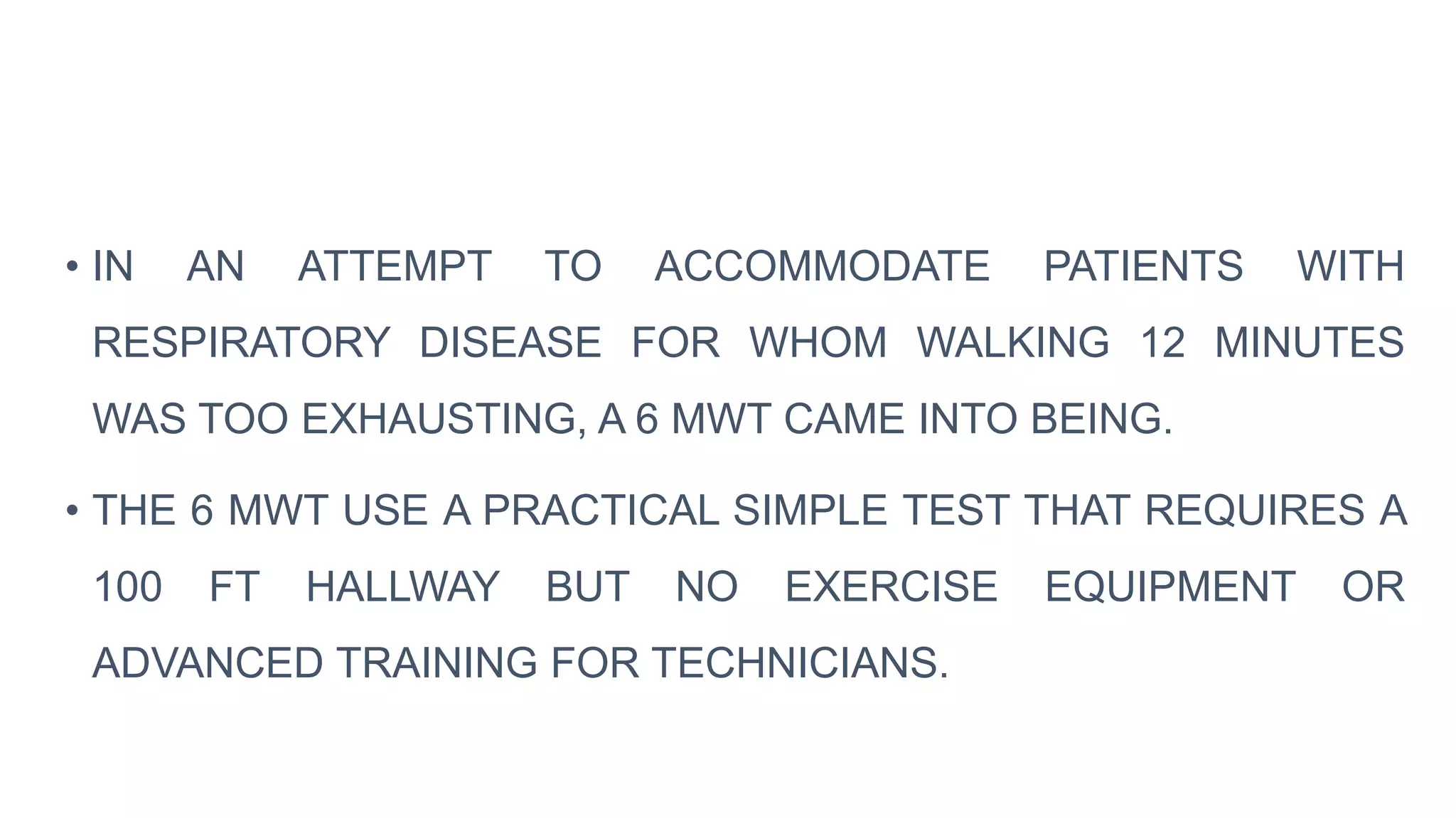 6 minute walk test | PPTX