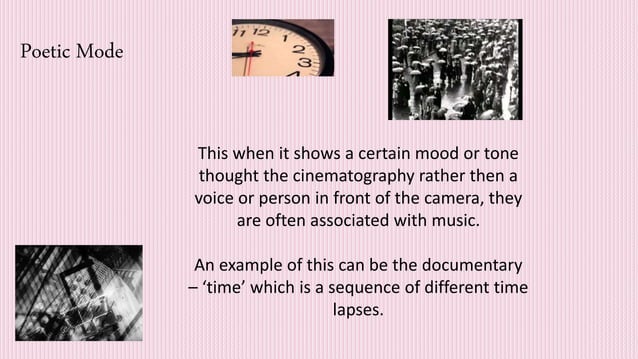 6 modes of Documentary | PPT