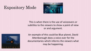 6 modes of Documentary | PPTX