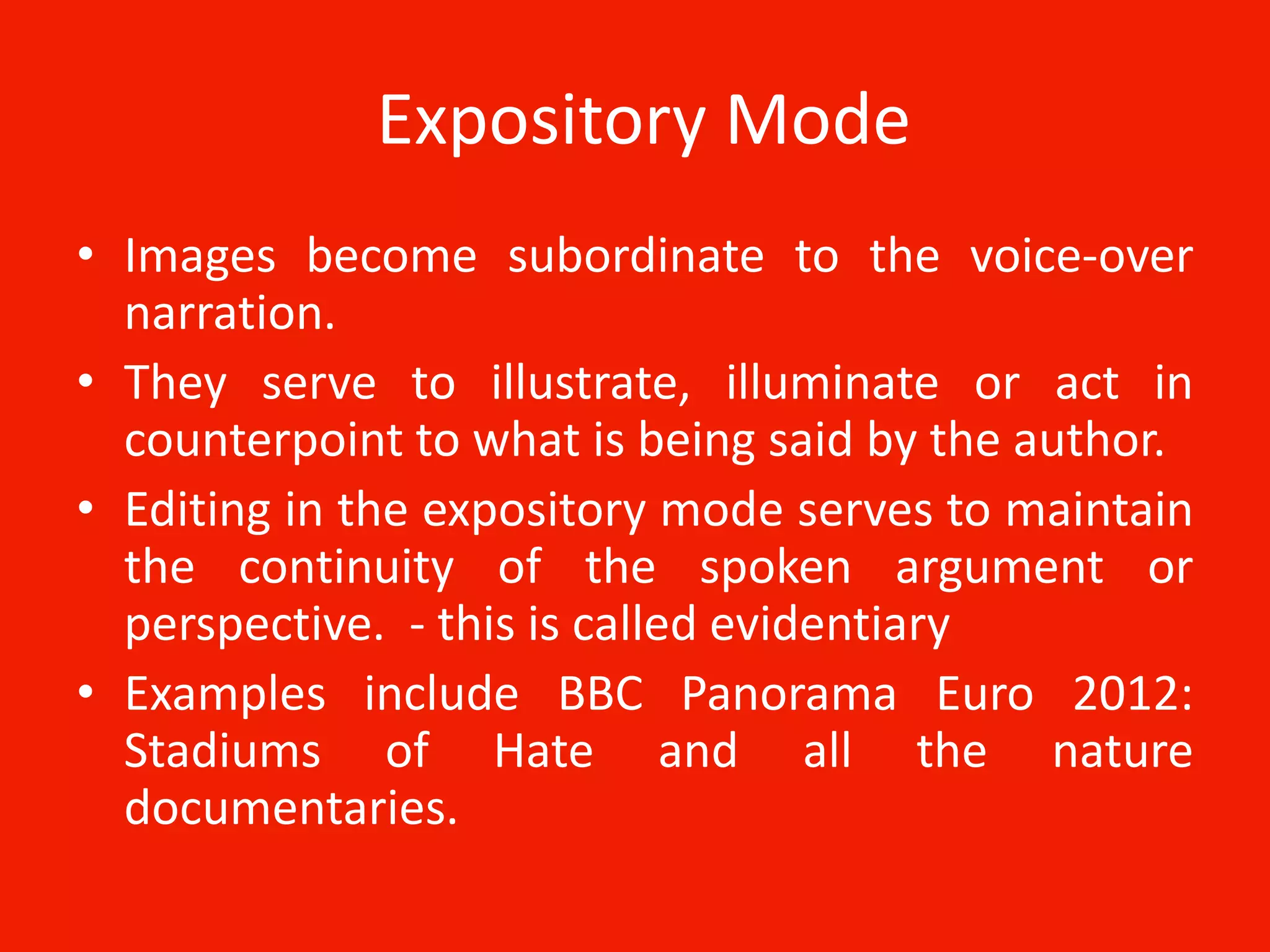 Modes of documentry | PPTX
