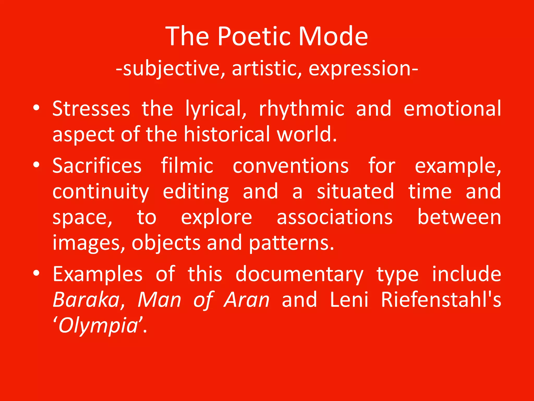 Modes of documentry | PPTX