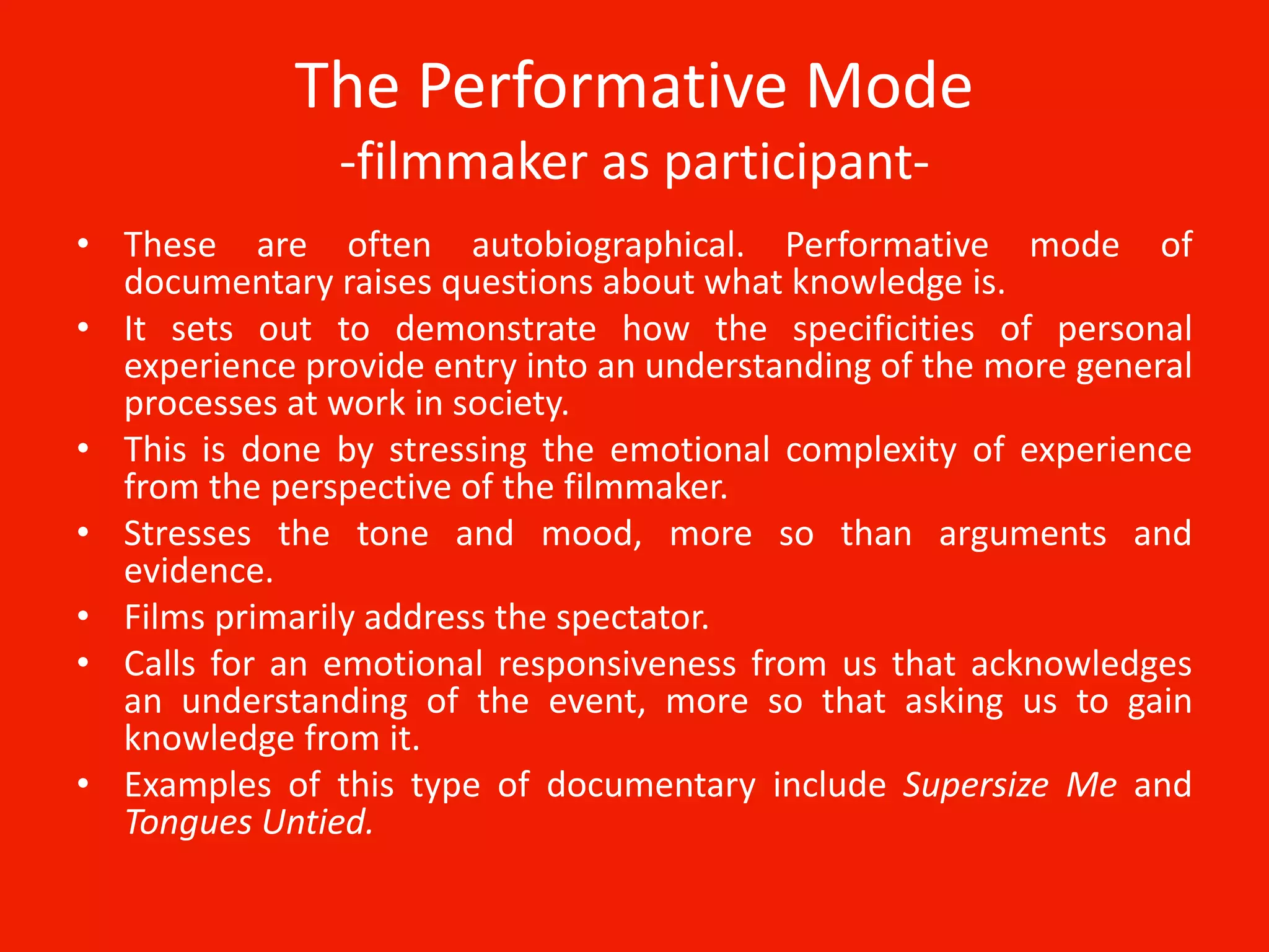 Modes of documentry | PPTX