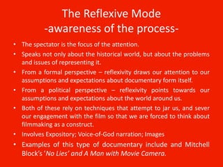 Modes of documentry | PPTX