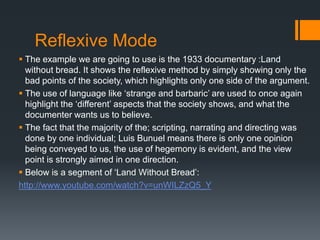 6 modes of documentaries | PPTX