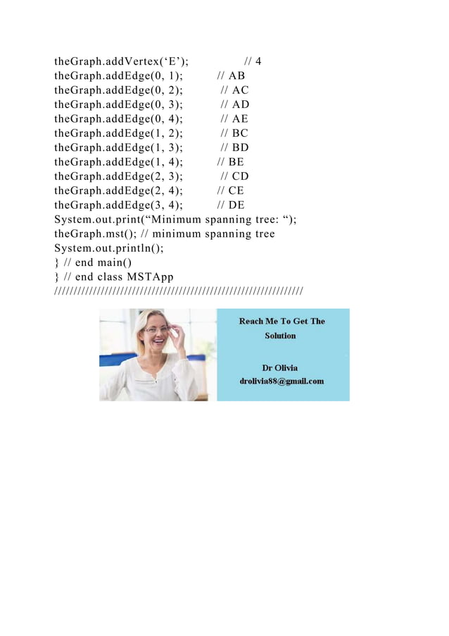 6Modify the bfs.java program (Listing A) to find the minimu.docx