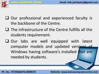 6 Month Basic Computer Training in Ambala ! Batra Computer Centre | PPT