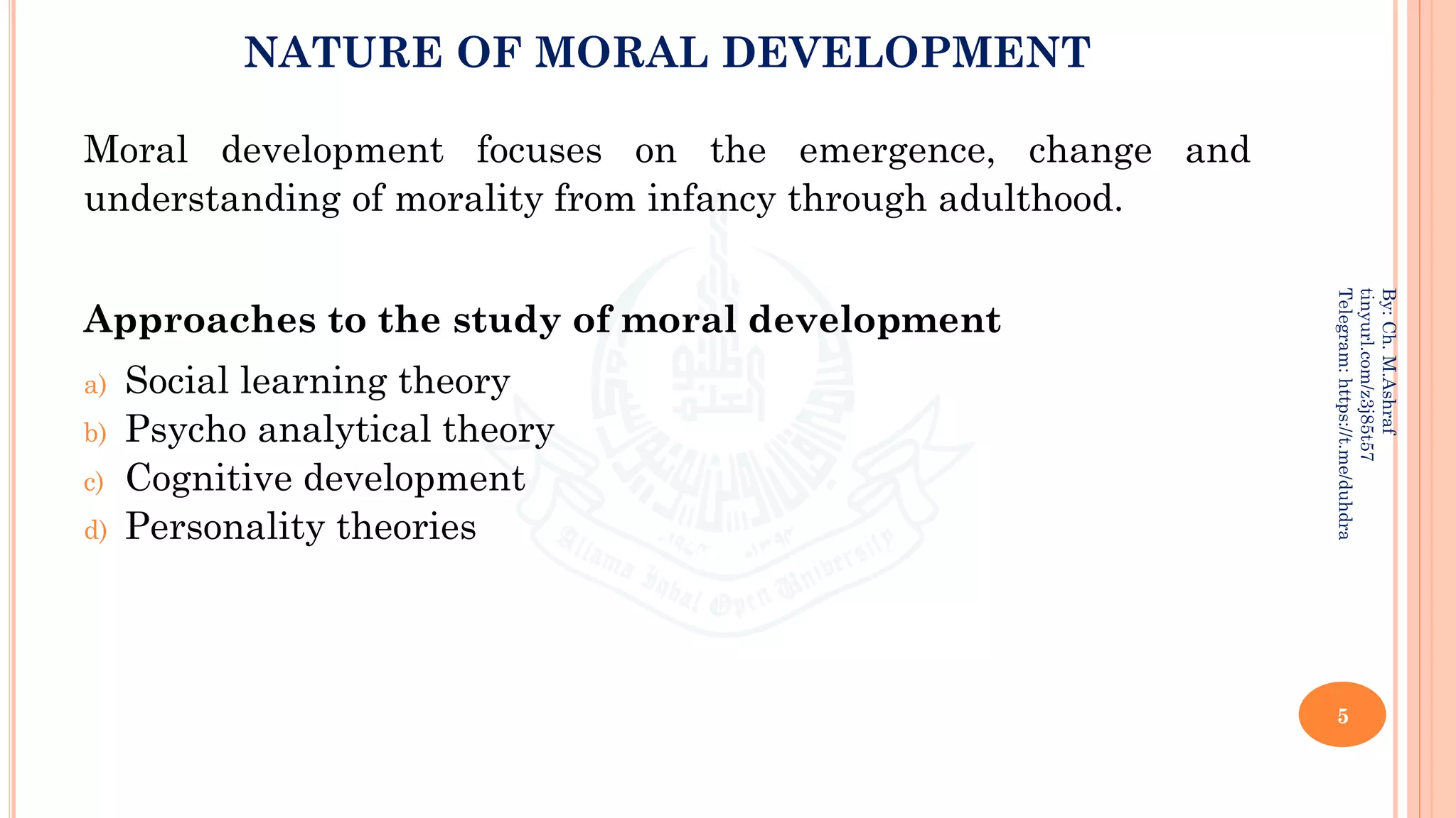 Unit-6 Moral Development in Adolescent Psychology | PDF