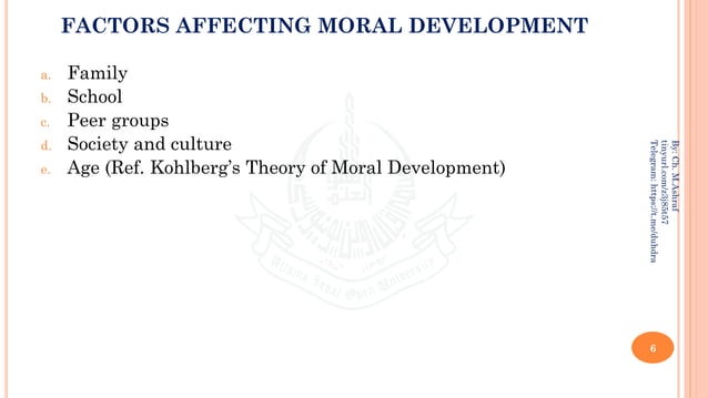 Unit-6 Moral Development in Adolescent Psychology | PDF