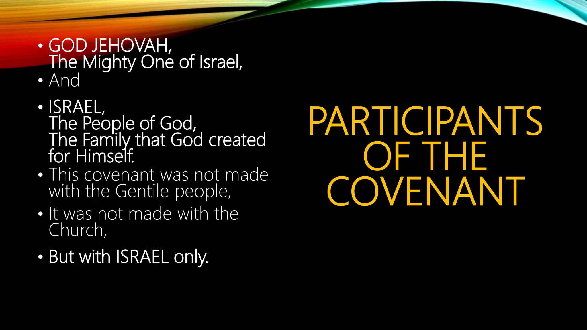 #6 The Mosaic Covenant | PPTX