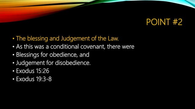 #6 The Mosaic Covenant | PPTX