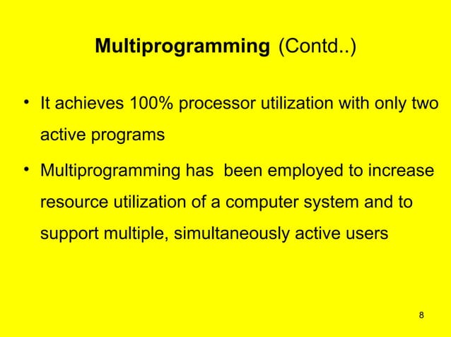 6 multiprogramming & time sharing | PPT | Operating Systems | Computer ...