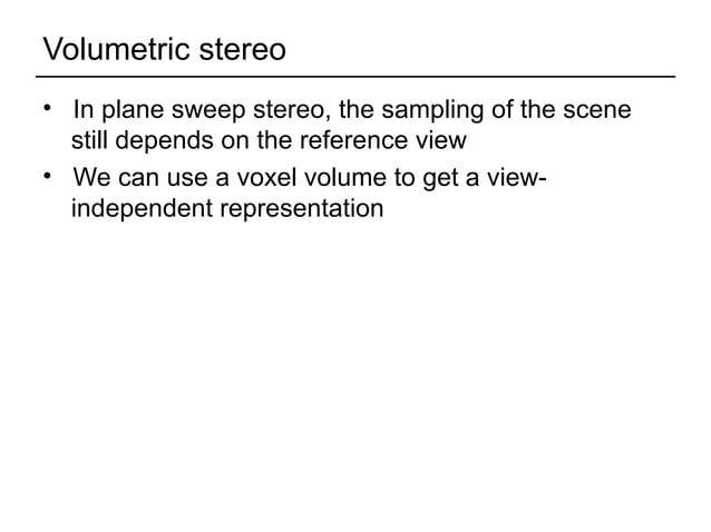 Multi-view Stereo and Structure from Motion | PPT